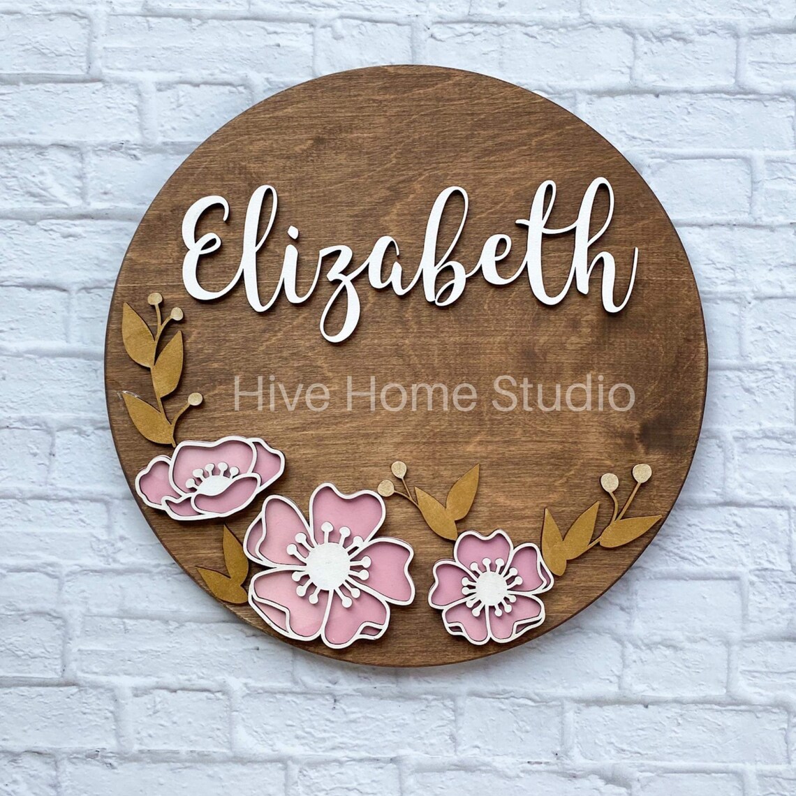 Amelia Floral File SVG Glowforge Flower Decor Layered - Etsy