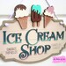Ice Cream Shop Door Hanger Sign File SVG, Glowforge Summer ...