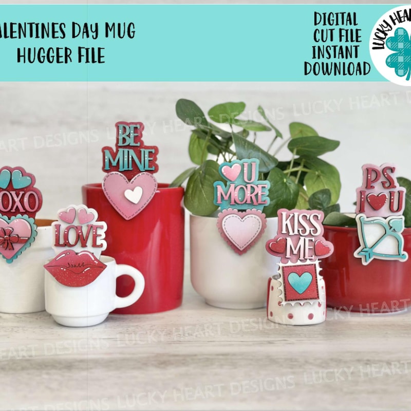 Kissing Mugs Heart - Etsy