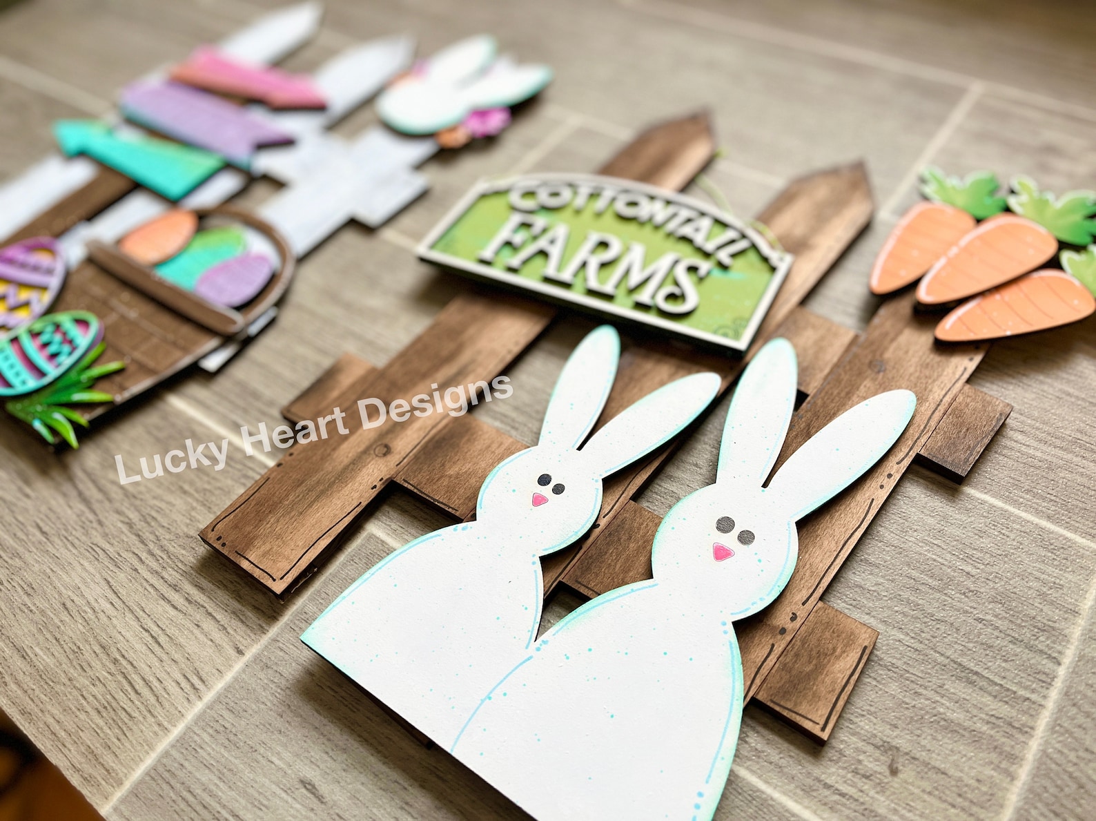 Easter Interchangeable Fence File SVG Glowforge | Etsy