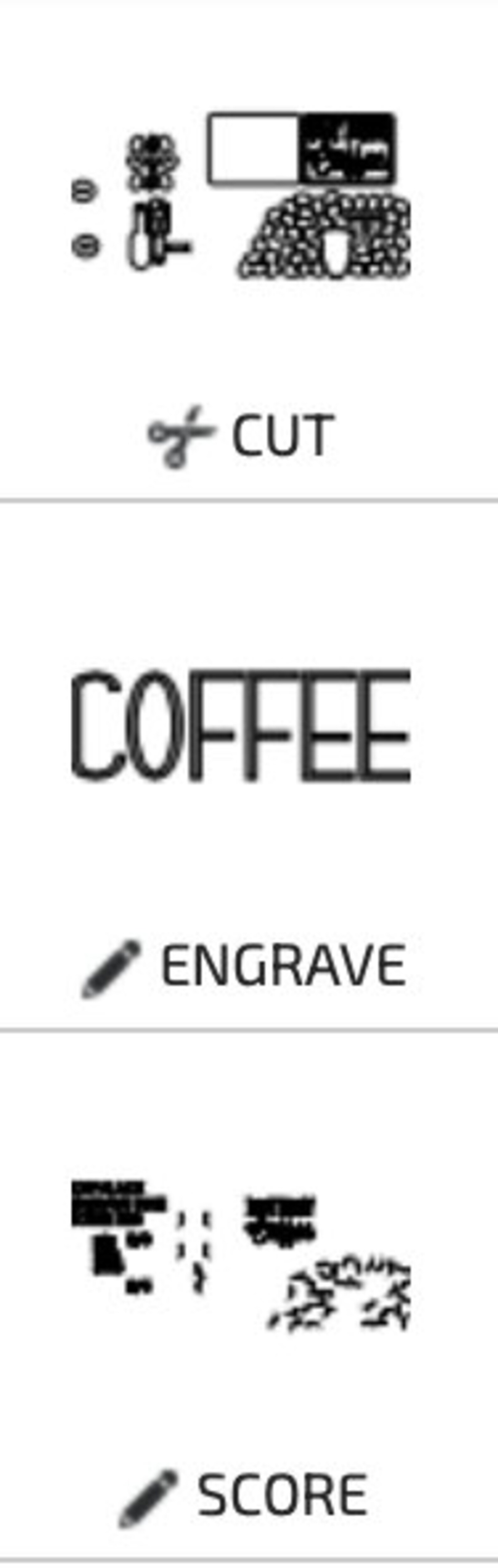 Coffee Gumball Scoop Sign File SVG Glowforge Tiered Tray - Etsy