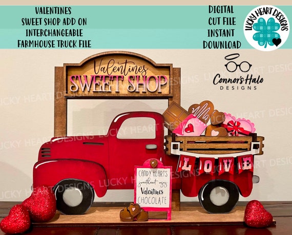 Valentines Sweet Shop Add on Interchangeable Farmhouse Truck - Etsy