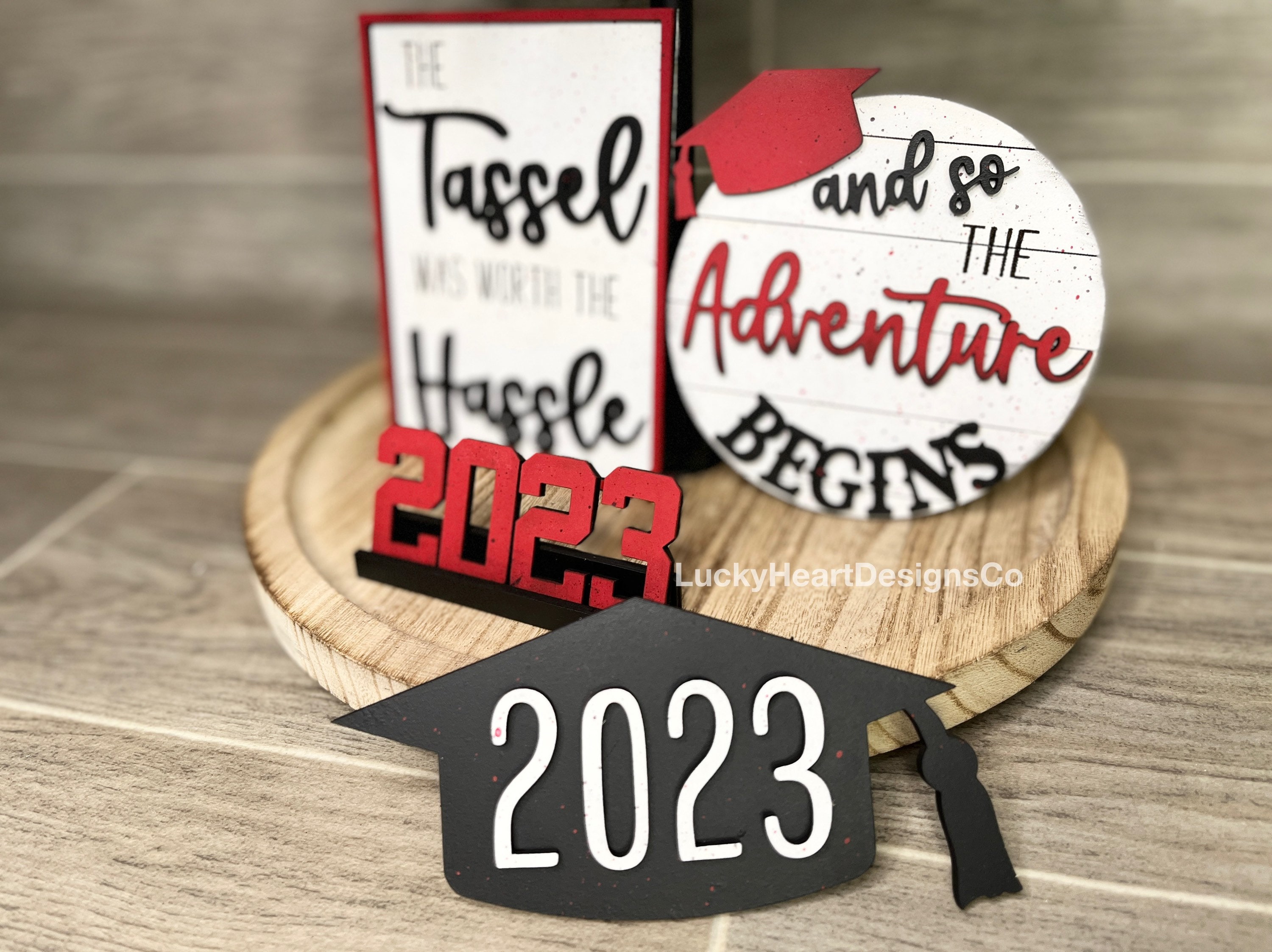 Graduation All Year Tiered Tray File SVG Glowforge Tier - Etsy