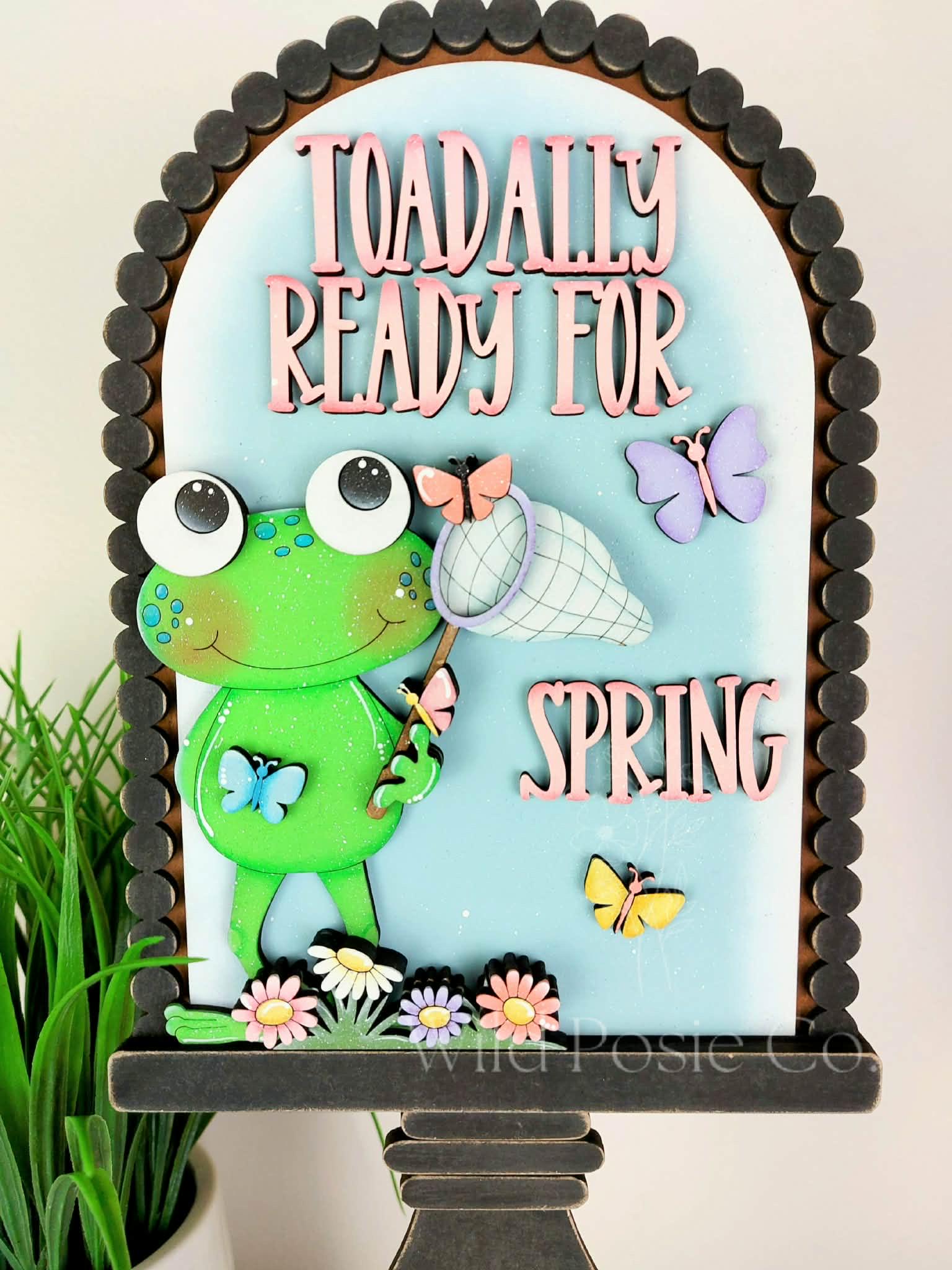 Frog Spring Tall Arch Sign Interchangeable File SVG, TINY, INSERT Only ...