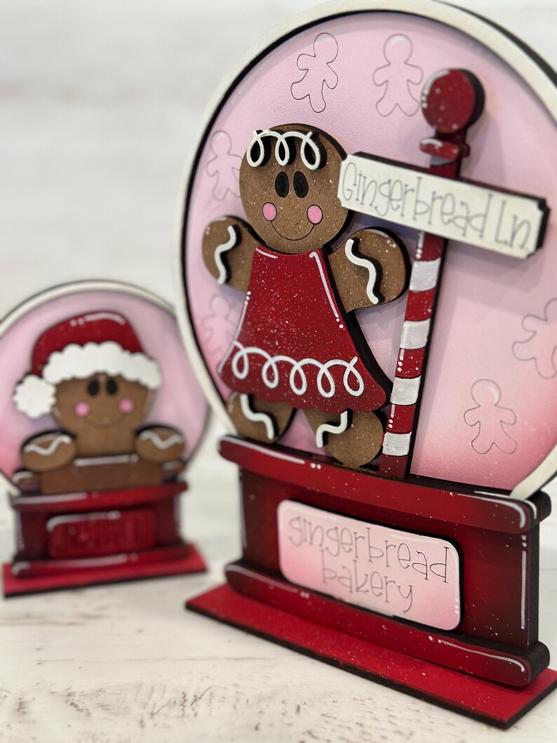 Gingerbread Man Christmas Snow Globe Interchangeable File SVG, TINY ...