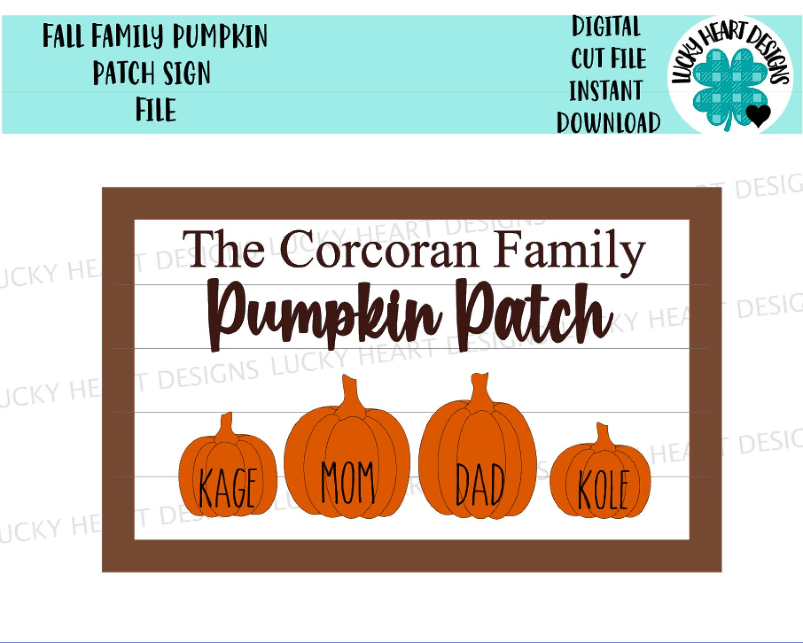 Pumpkin Patch Family Sign File SVG Glowforge Fall - Etsy