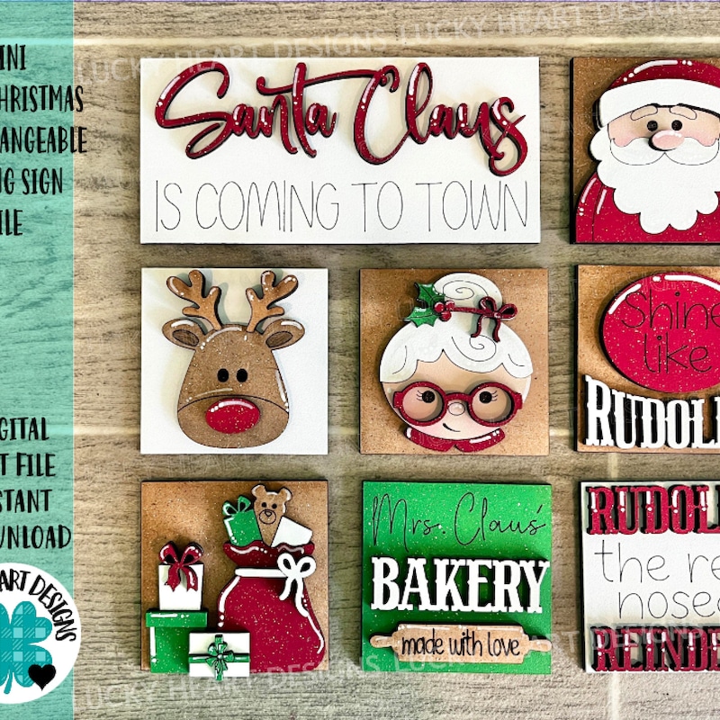 Mini Christmas Signs - Etsy