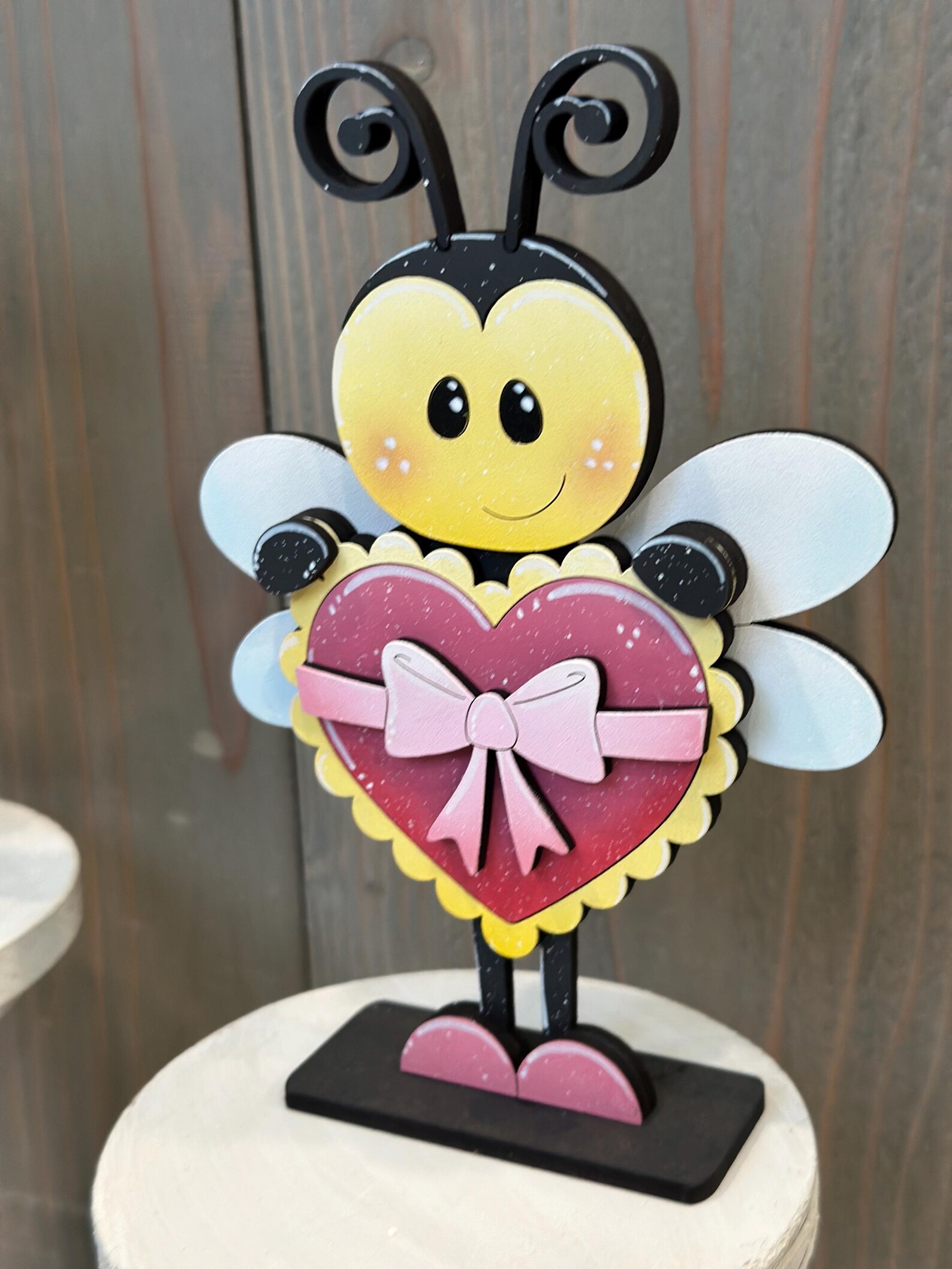 Bee Valentine Standing File SVG, Balloon, Cupid Candy Chocolate Love ...