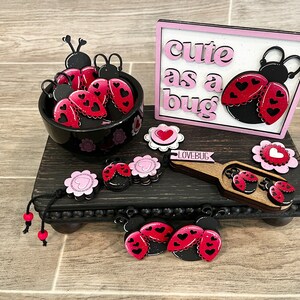 Ladybug Valentines Bundle Gumball Scoop Sign File SVG, Glowforge ...
