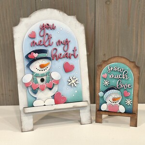 Snowman Valentine Tall Arch Sign Interchangeable File SVG, TINY INSERT ...