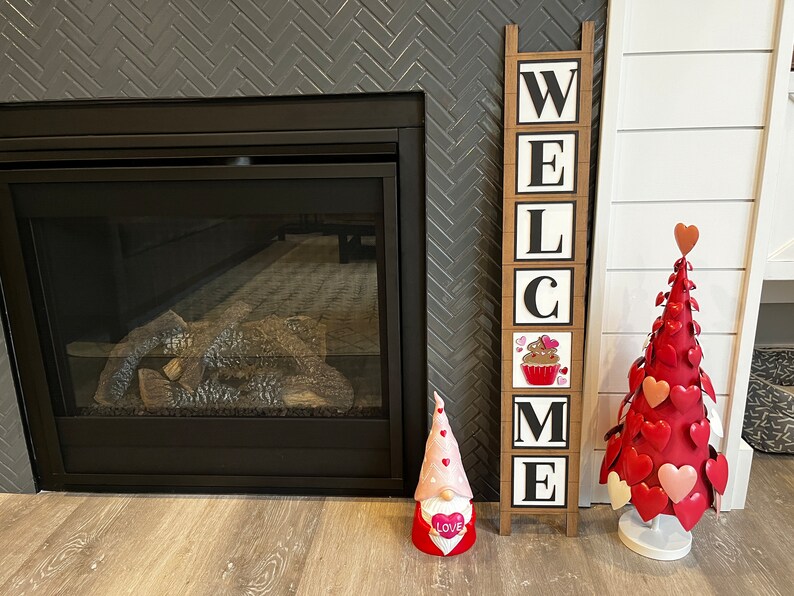 Welcome Tall Interchangeable Leaning Sign File SVG, Glowforge ...