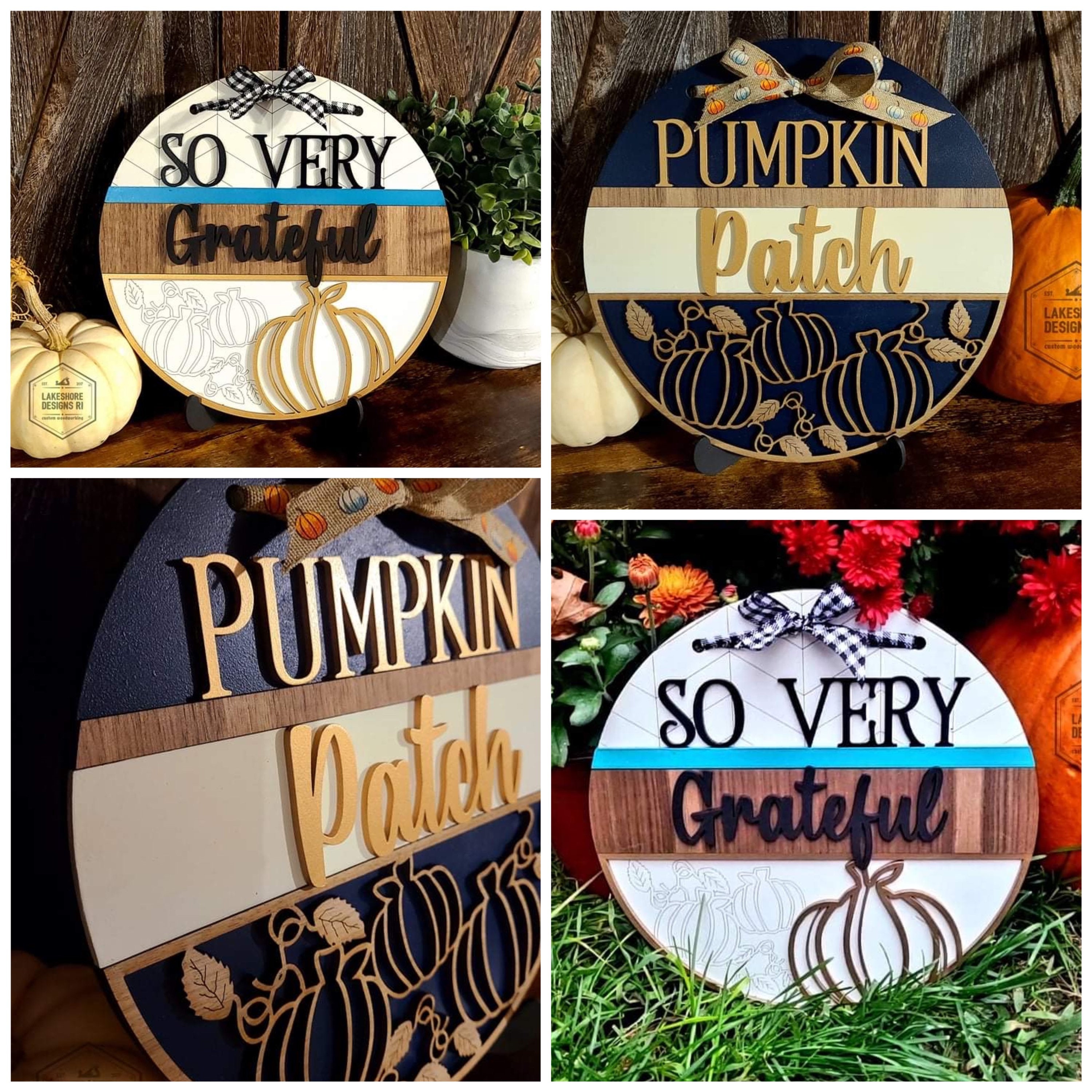 Fall Door Hanger Bundle Complete DIY KIT File SVG Glowforge - Etsy
