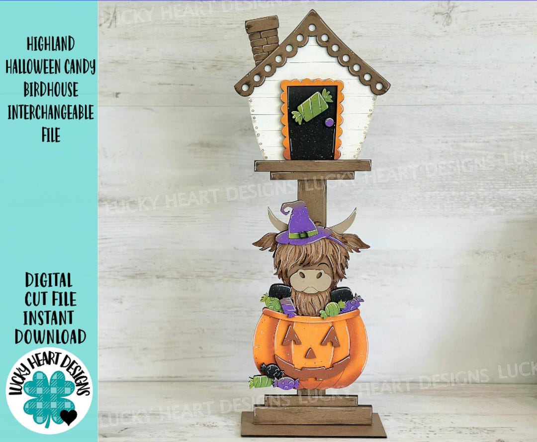 Highland Halloween Candy for the Birdhouse Interchangeable File SVG ...