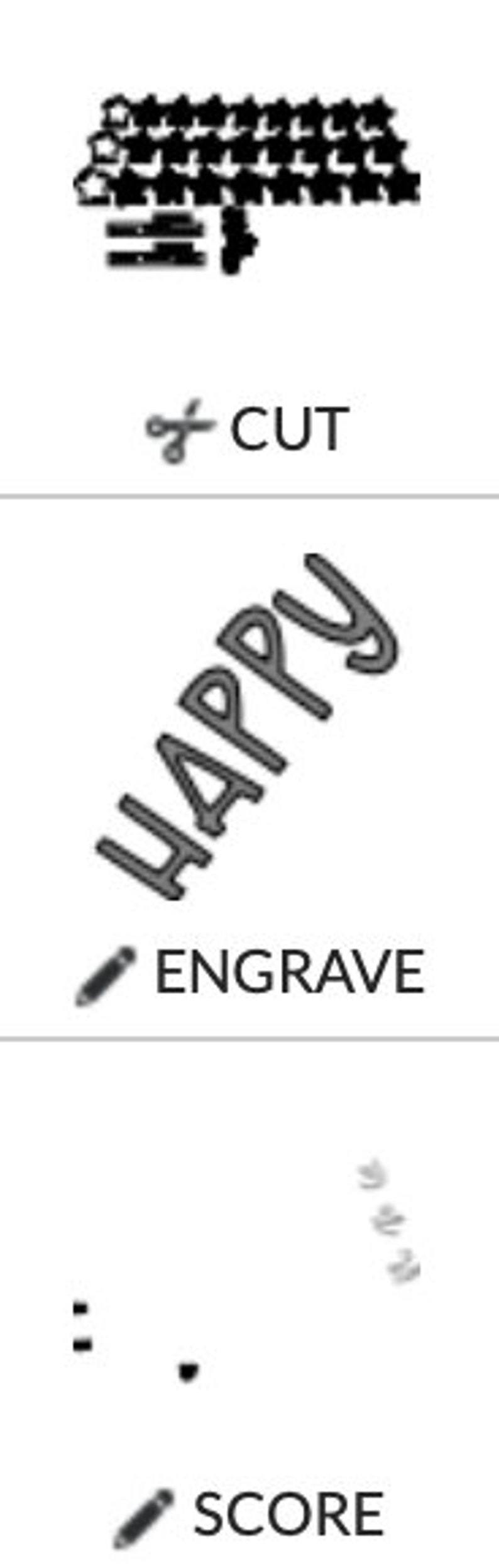 Standing Star Trio Fourth of July File SVG Glowforge - Etsy