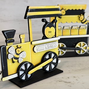 Bee Standing Train File SVG, Daisy, Honey, Bumble, Honey Pot, Tiered ...