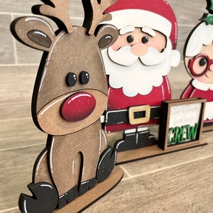 MINI Standing Christmas Squad Interchangeable Leaning Sign File SVG ...