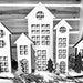 Christmas Farmhouse Tall Houses Village File SVG, Glowforge ...