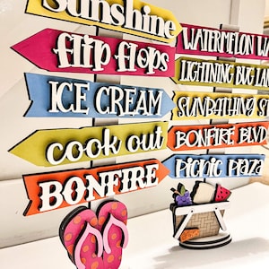 Summer Street Sign File SVG, Glowforge Summer, Luckyheartdesignsco - Etsy