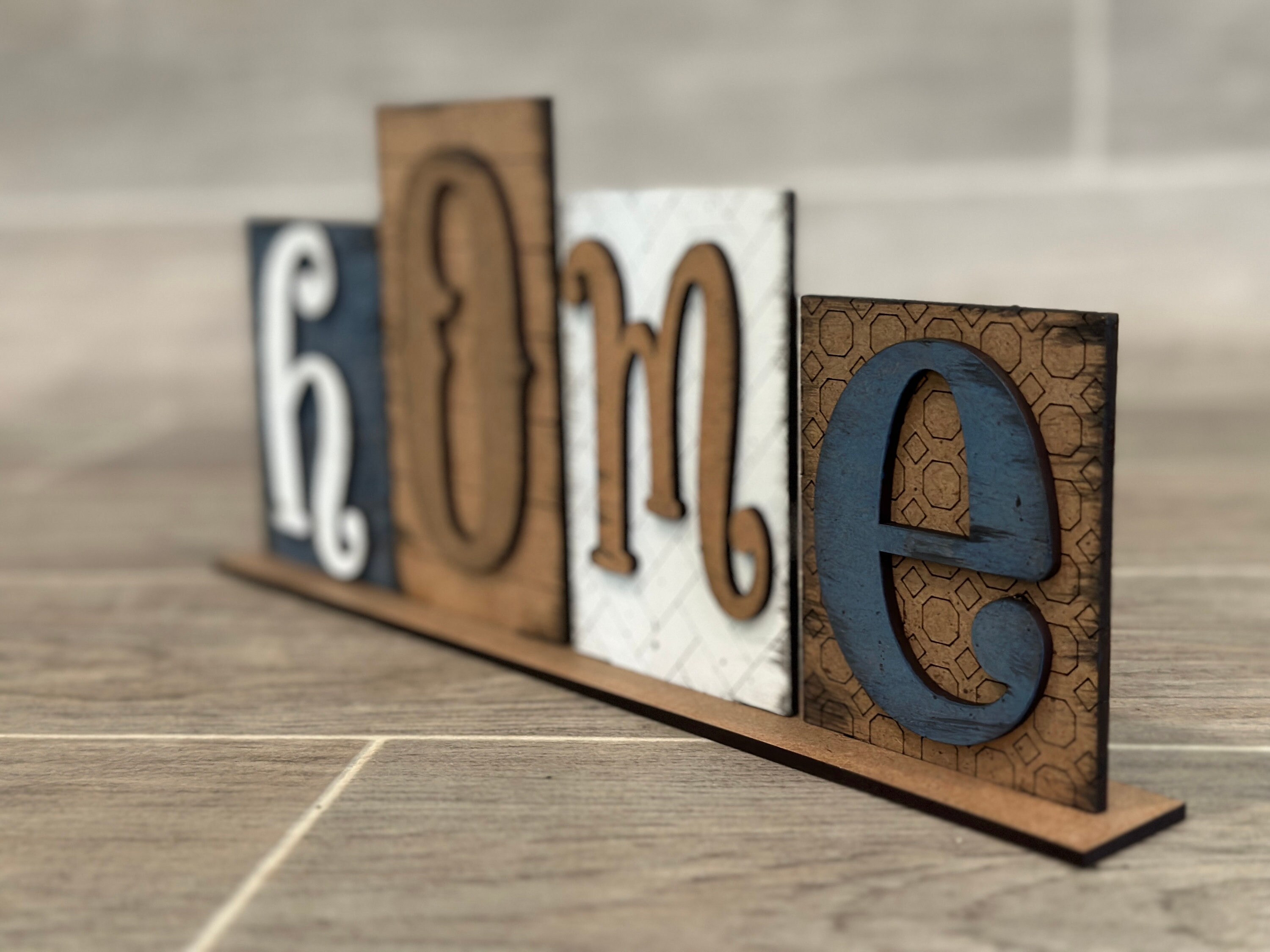 Whole Alphabet Standing Reversible Blocks File SVG, Tiered Tray ...
