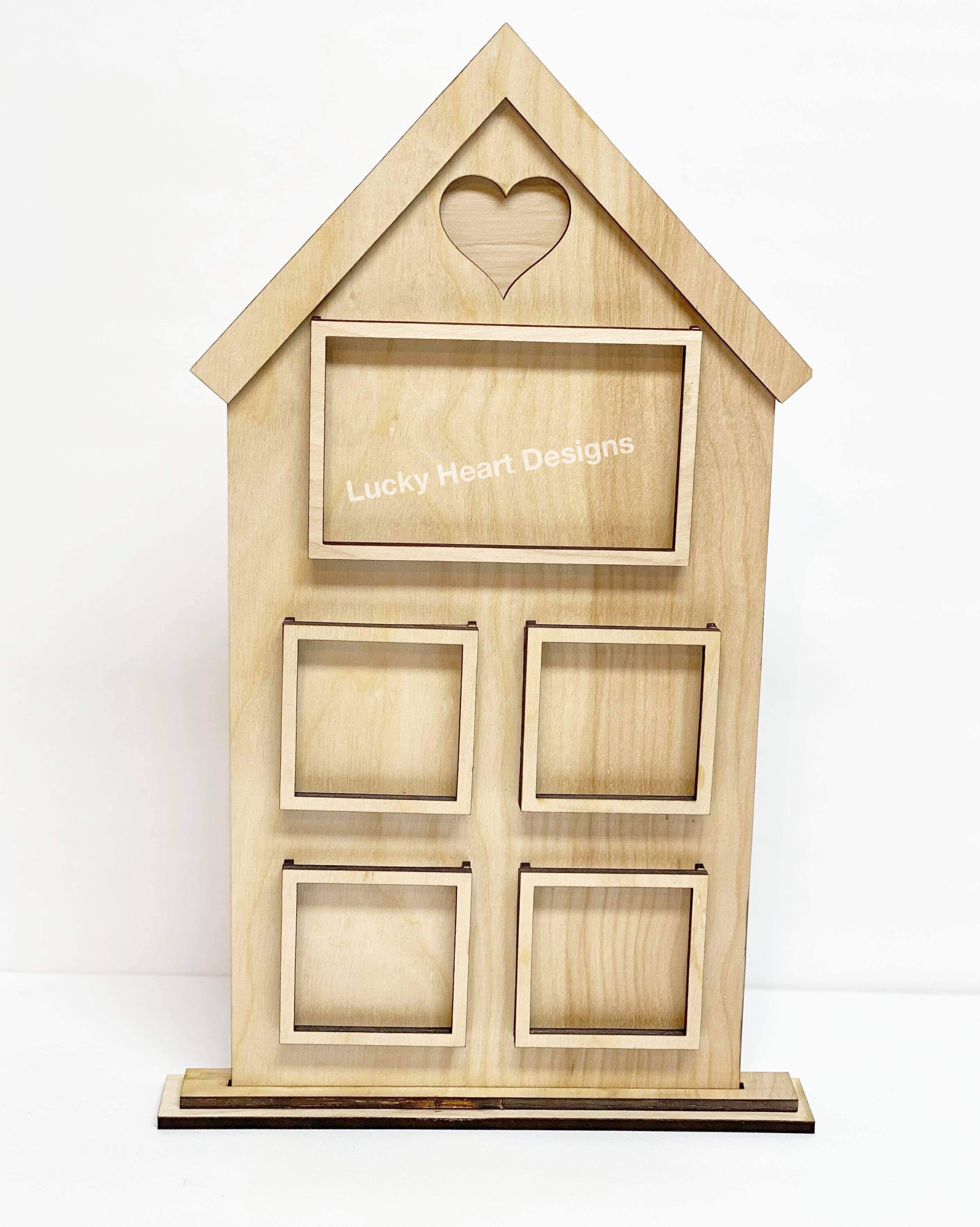 Standing House Picture Frame File SVG Glowforge Home Photo - Etsy