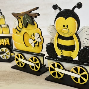 Bee Standing Train File SVG, Daisy, Honey, Bumble, Honey Pot, Tiered ...