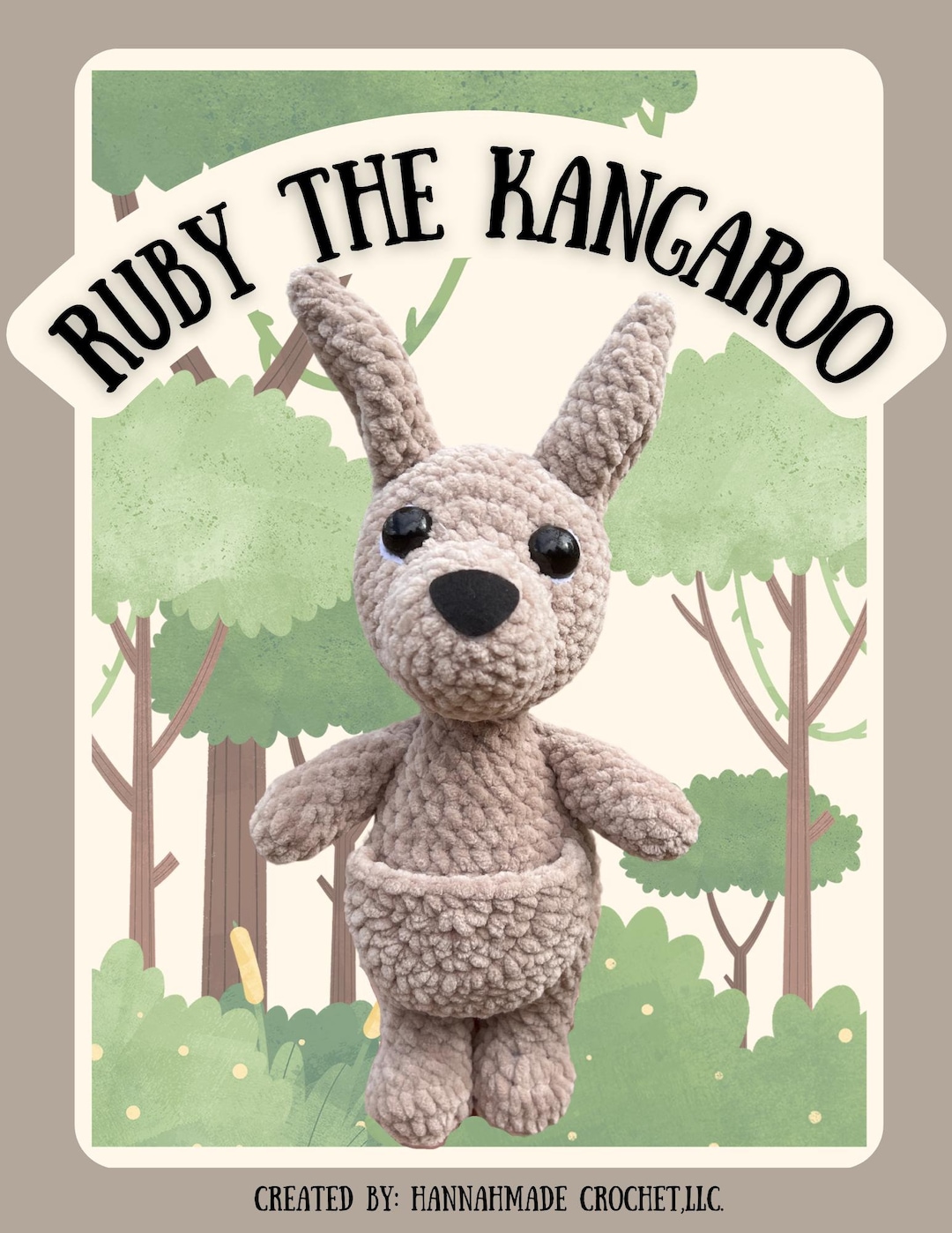 Ruby the Kangaroo Crochet Pattern: Momma and Baby Joey (PDF Pattern) - Etsy