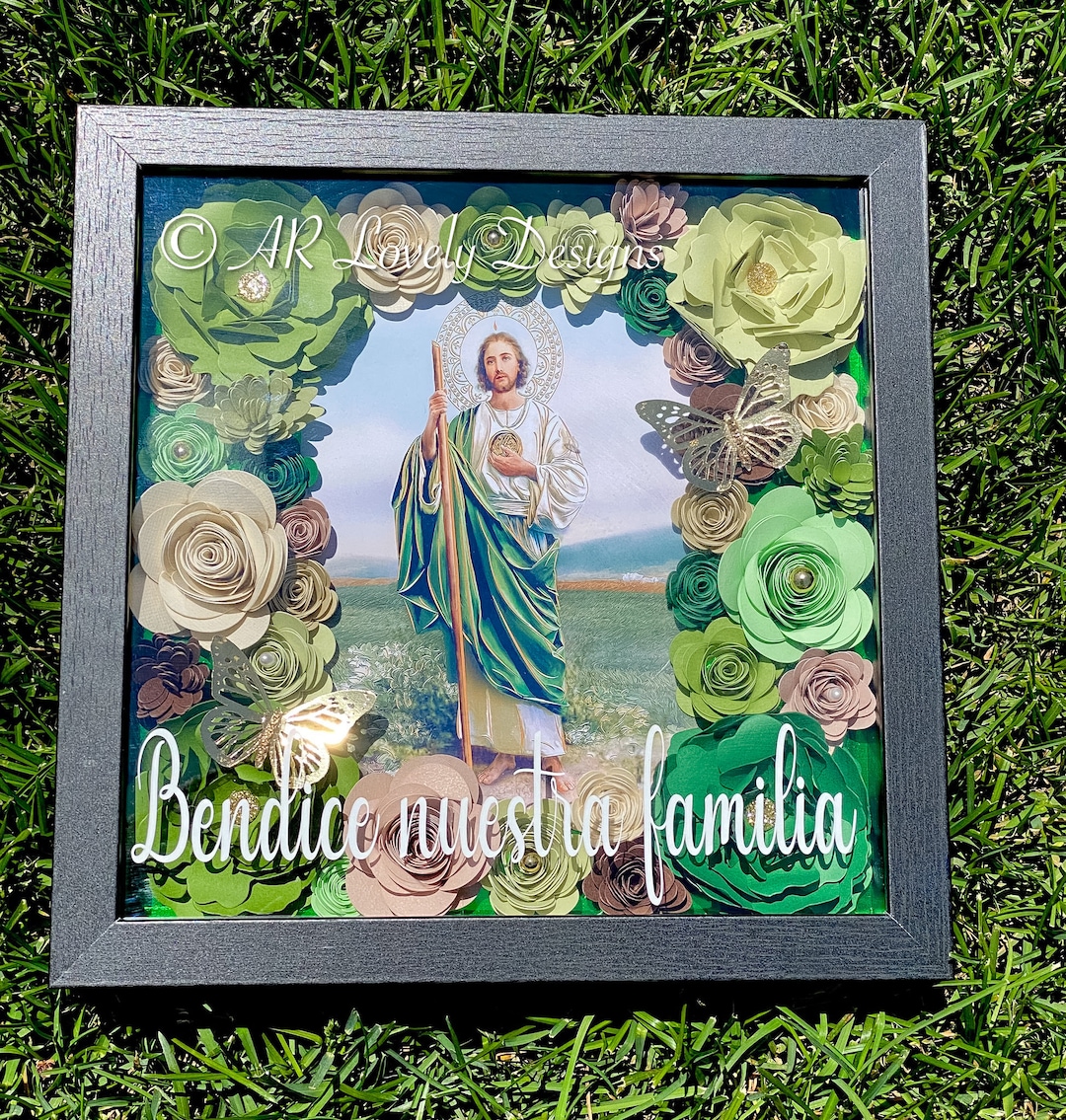 San Juditas Tadeo Shadow Box Personalizable. Personalized Saint Jude ...