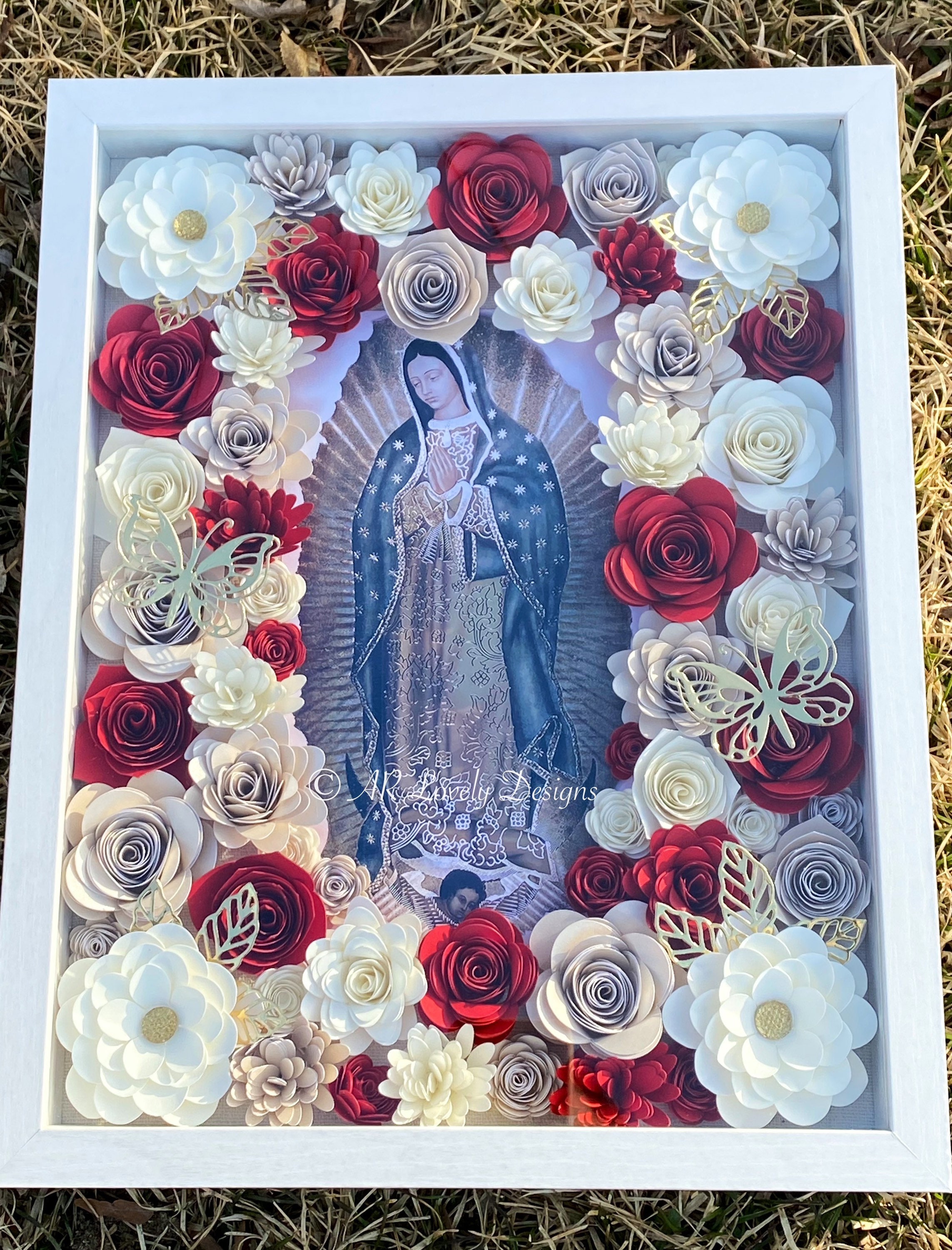 Virgen De Guadalupe Shadow Box. Virgin Mary Frame - Etsy