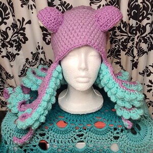 Crocheted Octopus Hat - the Purp - Etsy