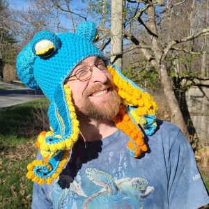 Crocheted Octopus Hat - Solstice - Etsy