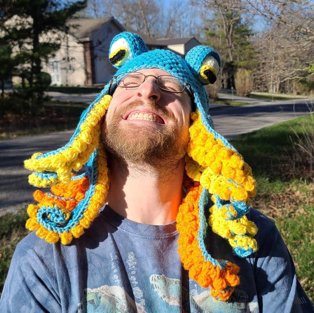 Crocheted Octopus Hat - Solstice - Etsy