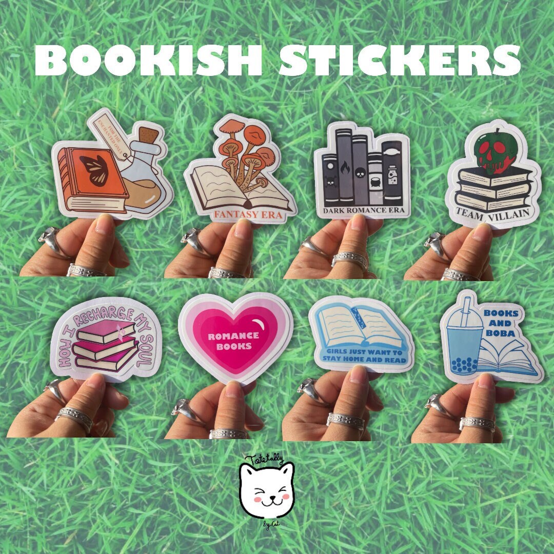 Bookish Stickers - Etsy