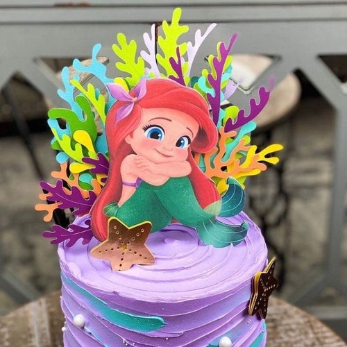 Little Mermaid Cake Topper - Etsy