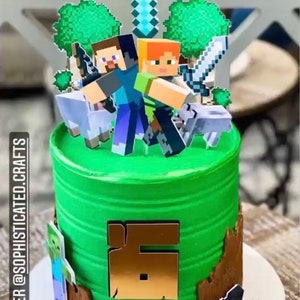 Minecraft Cake Topper - Etsy