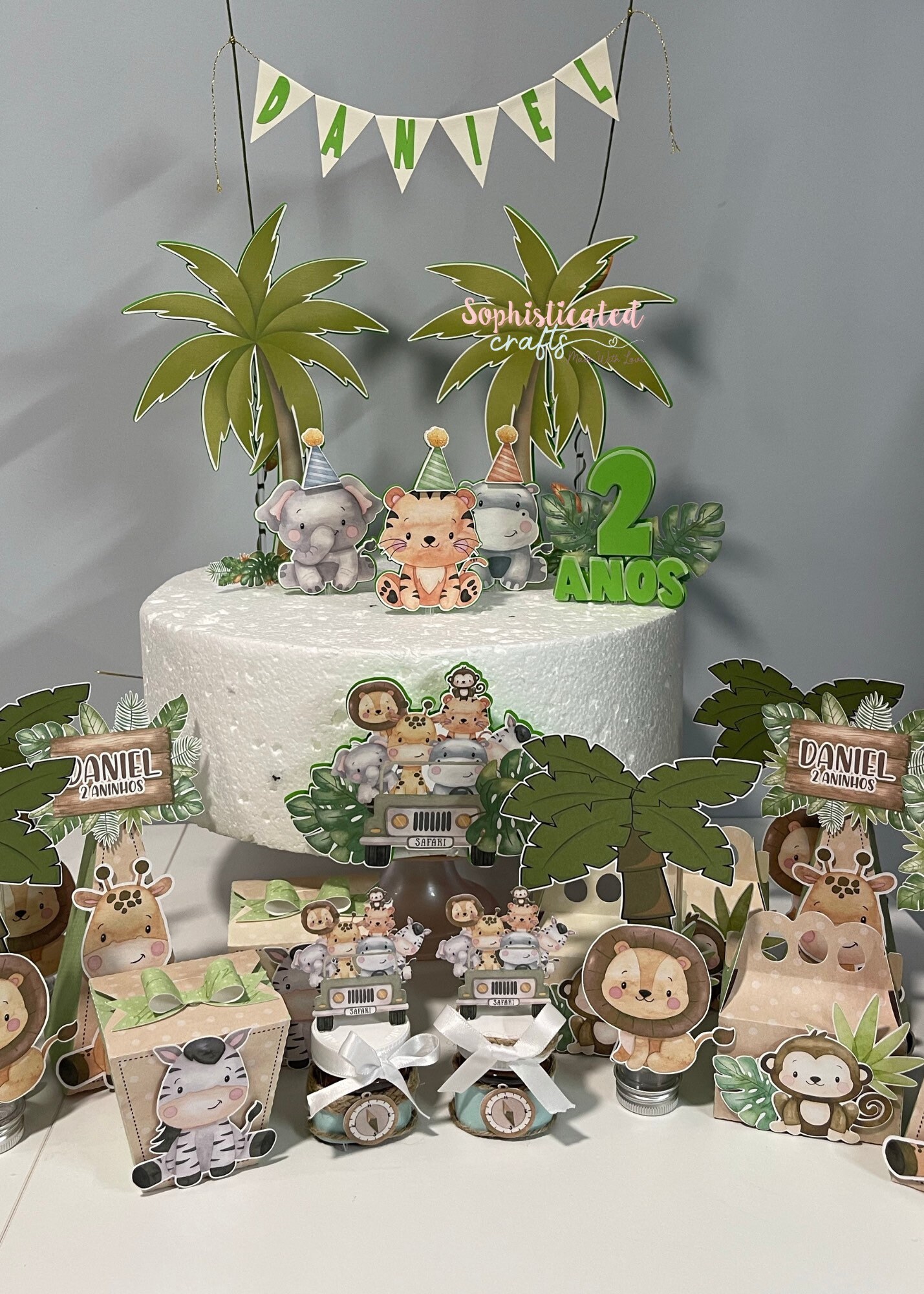 Safari Party Kit Treat Boxes Goodie Bag Birthday Party Favor ...