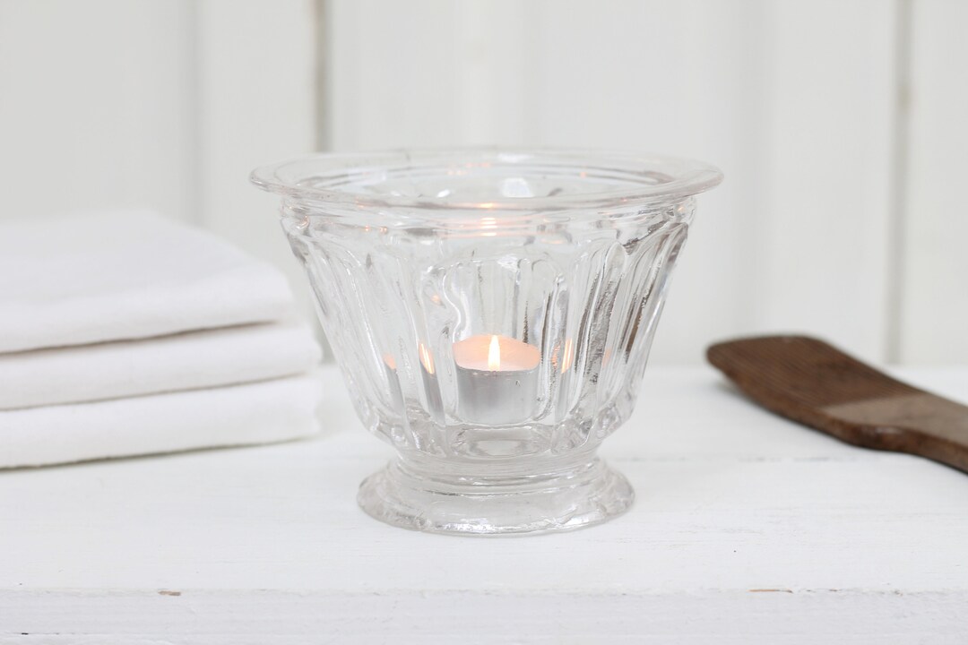 RARE Antique French Tapered Glass Confit Jam Jar, Conical Glass ...