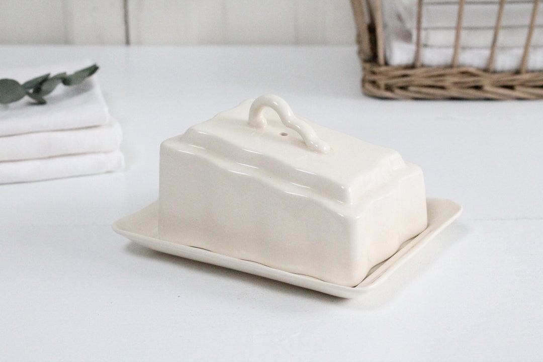 Antique Art Deco Ironstone Cheese Dome, Cheese Cover, Beige Stoneware ...