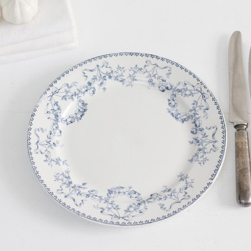 Antique Blue Plates - Etsy