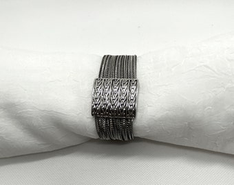 Vintage MX Signature Collection Silver and Gold Tone Bracelet - Etsy