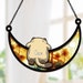 Personalized Cat on Moon With Name Suncatcher, Handcrafted Suncatchers ...