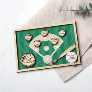 Custom Father's Day Gift, Personalized Dad or Grandpa Baseball Frame ...