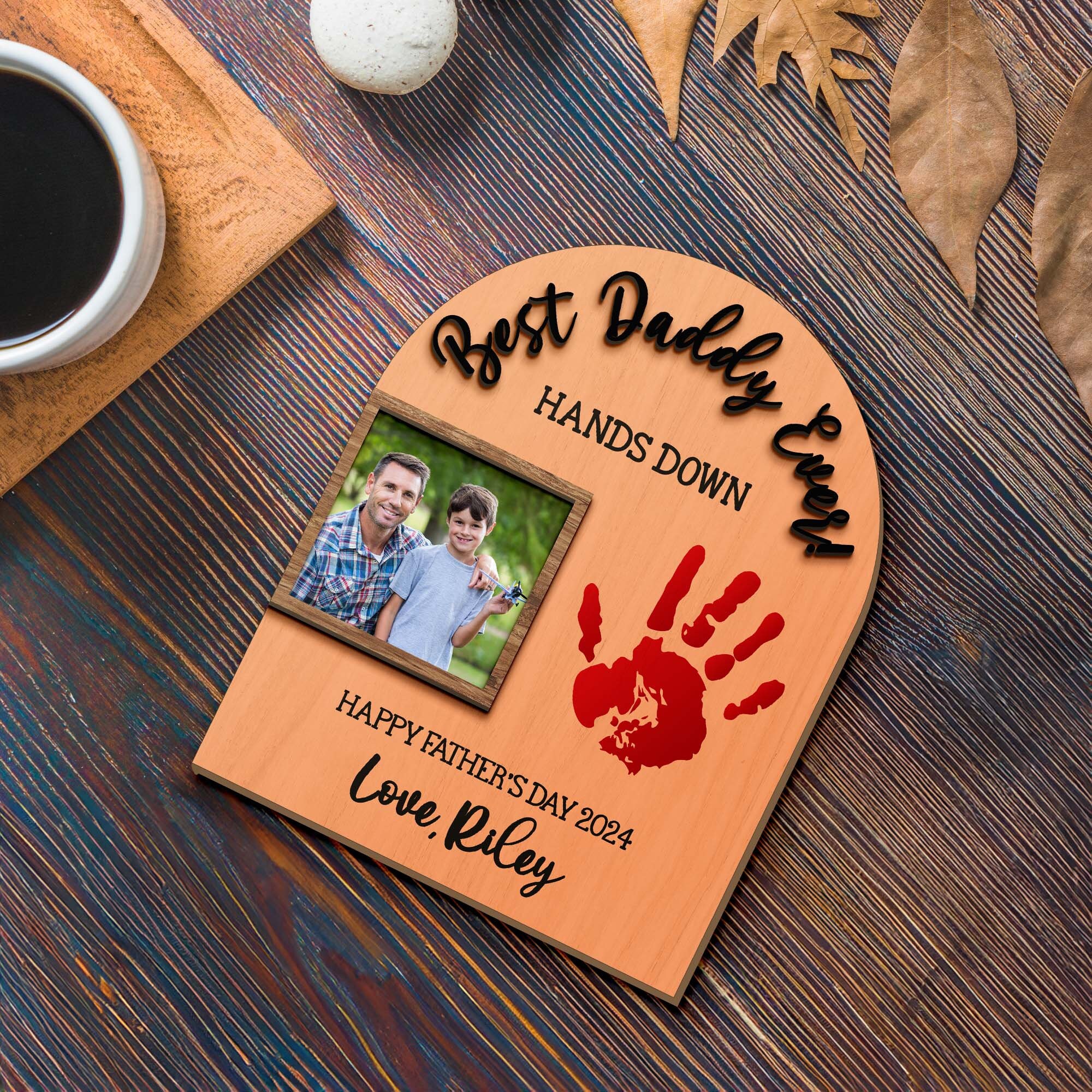 Custom Photo Hands Down Sign, Custom Fathers Day Gift, Fathers Day ...