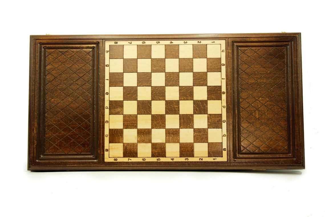 Star of David Backgammon Set Wooden Board Game Wood Backgammon Judaica ...