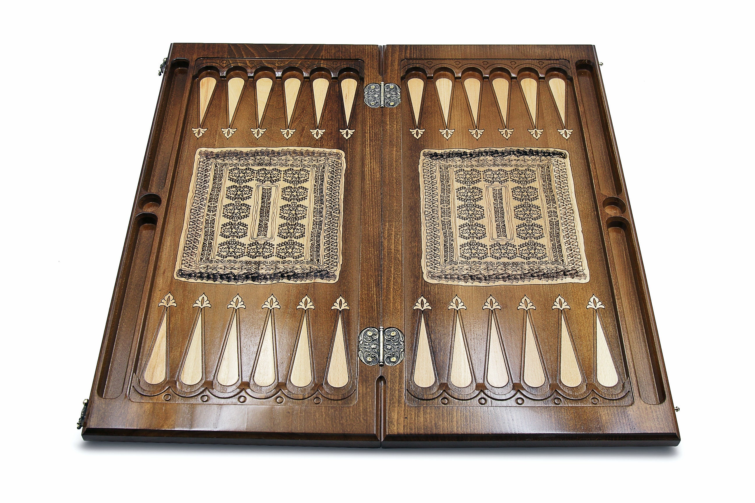 Star of David Backgammon Set Wooden Board Game Wood Backgammon Judaica ...