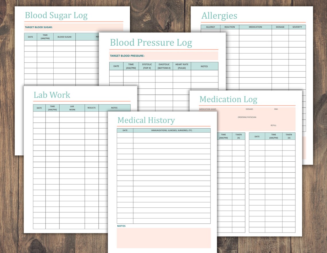 Medical Binder Printable Medical Communication Log Medical - Etsy