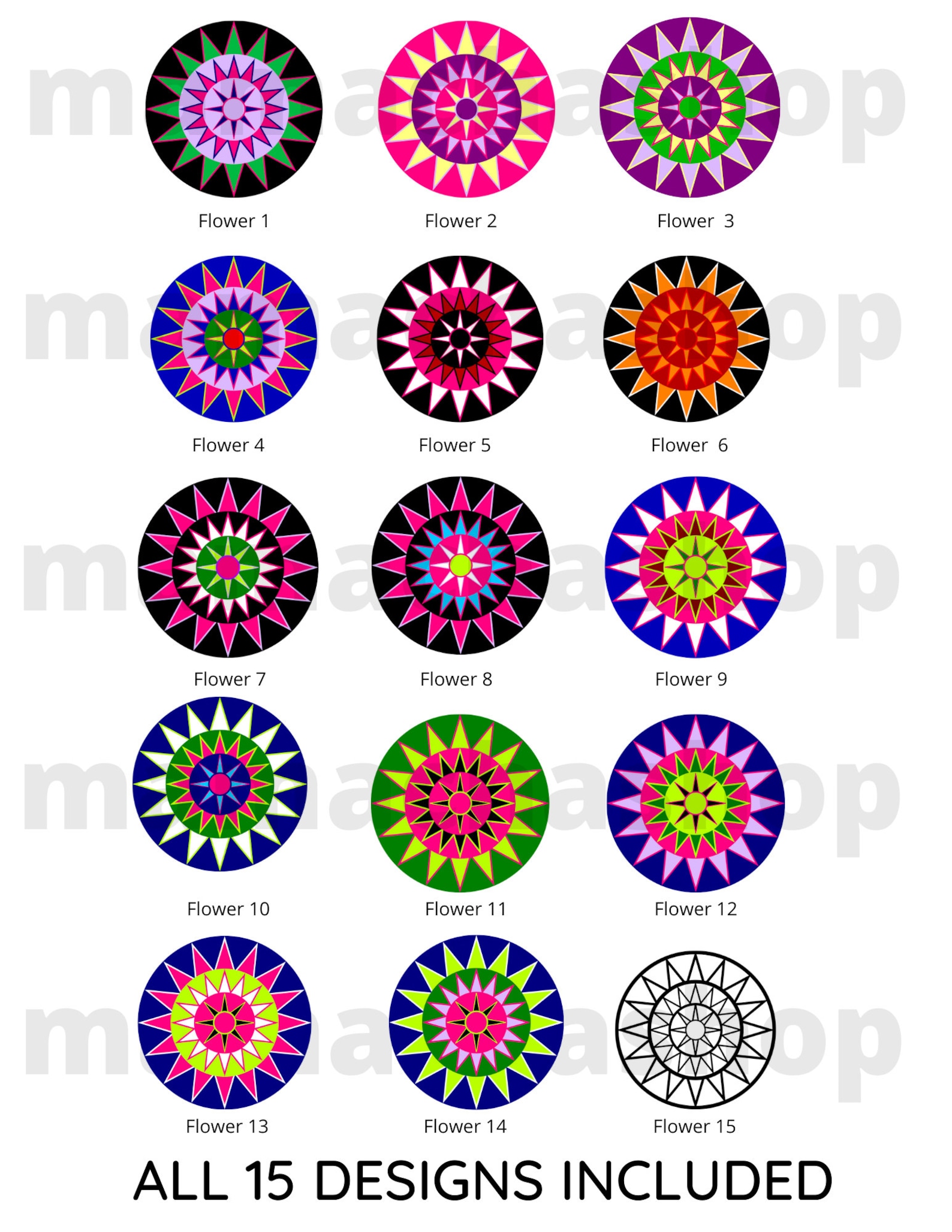 Hmong Digital Flower Print | Hmong Embroidery Digital Patch | Hmong PNG ...