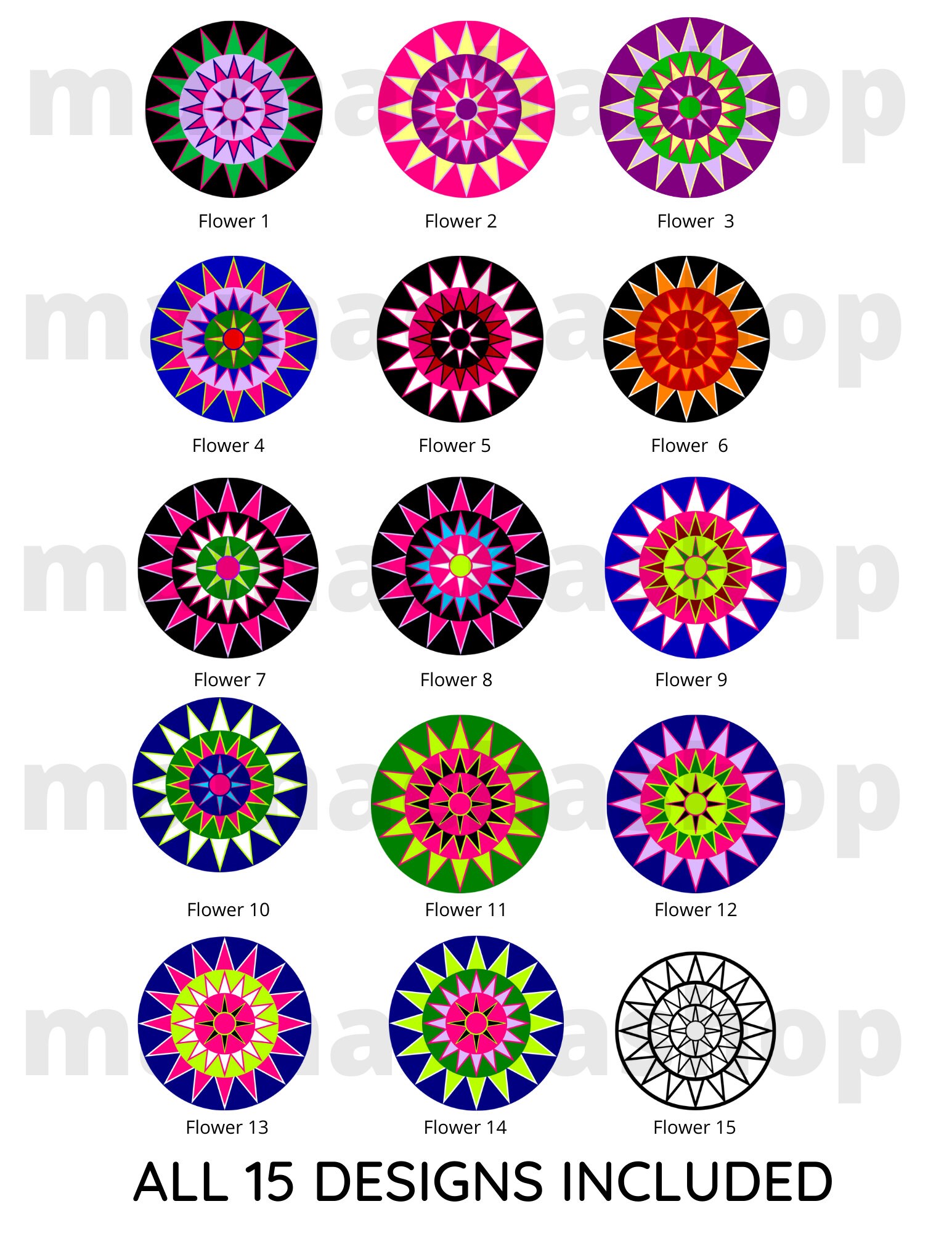 Hmong Digital Flower Print | Hmong Embroidery Digital Patch | Hmong PNG ...