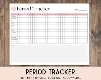 Period Tracker for Teens - Etsy
