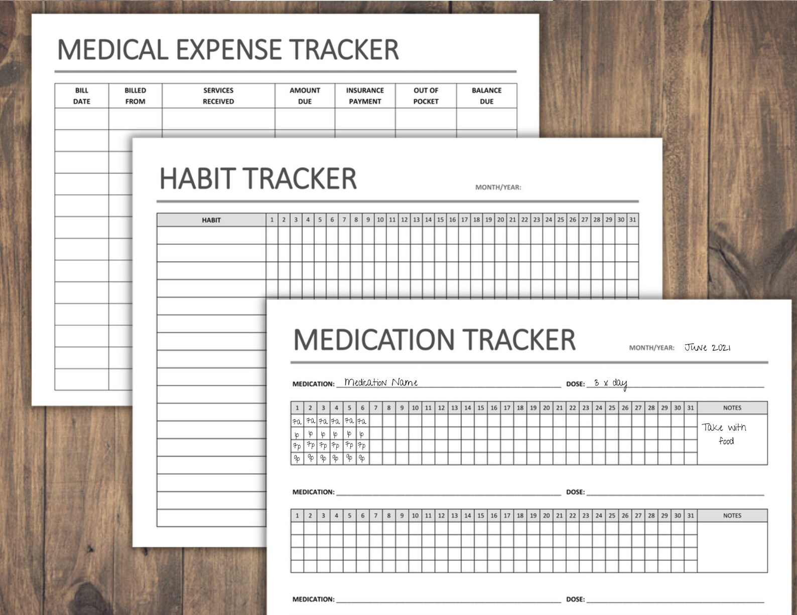 Medical Binder Printable Medical Information Binder - Etsy