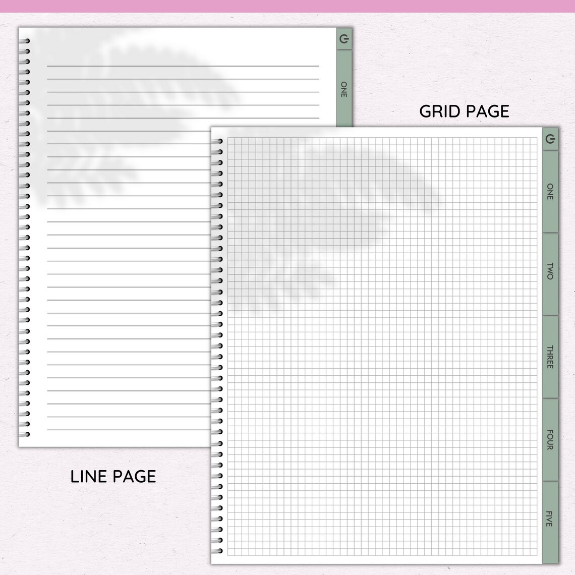 Digital Notebook, Digital Bullet Journal, Digital Daily Journal, Black ...